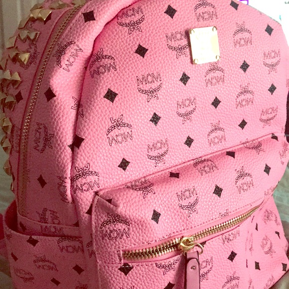 MCM | Bags | Pink Mcm Backpack | Poshmark